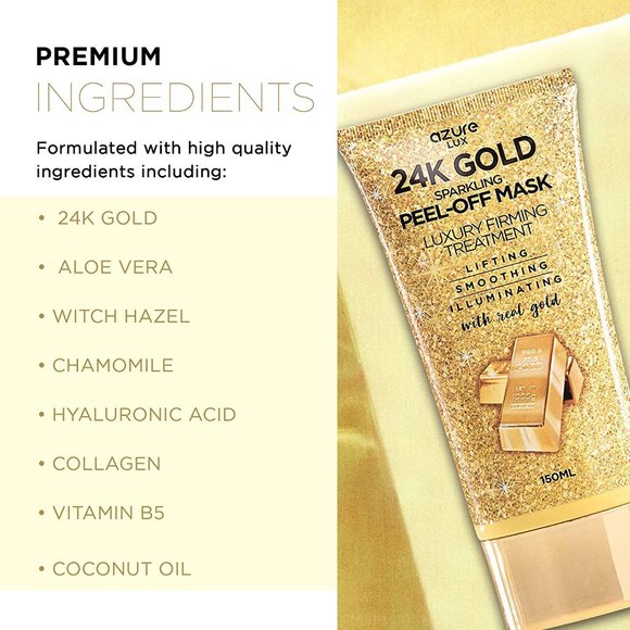 AZURE | Skincare | Azure 24k Gold Firming Peel Off Face Mask | Poshmark